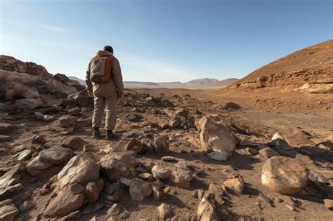Premium Photo Red Planet Discovery Alien Geologist Explores Martian