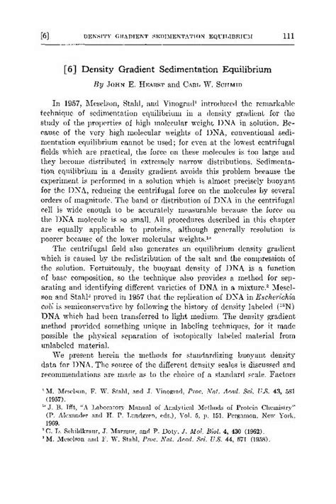 Pdf [6] Density Gradient Sedimentation Equilibrium Dokumen Tips