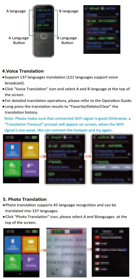 intelvoice t10 ai language translator device user manual
