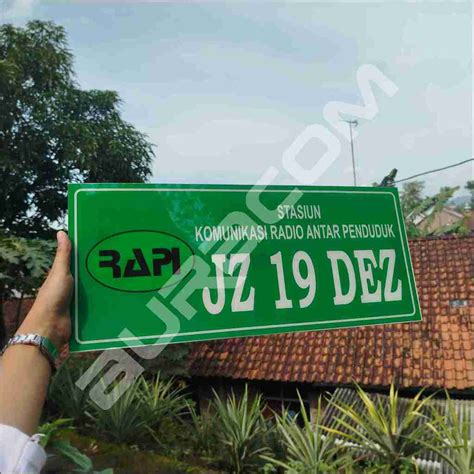 Jual Papan Callsign Rapiorari Akrilik A62 Shopee Indonesia