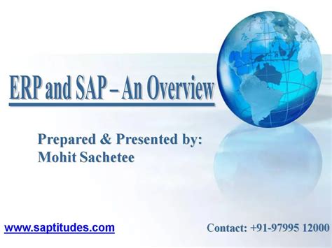 PPT ERP And SAP An Overview PowerPoint Presentation Free Download ID