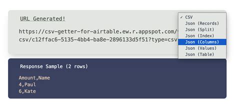 csv getter easy no code api builtonair