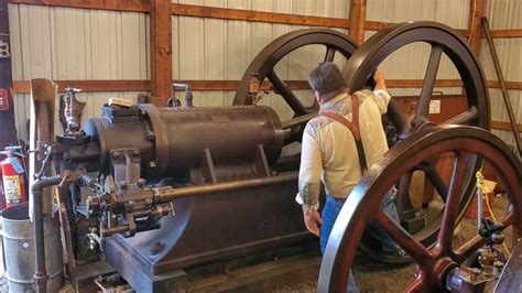 Climax Hot Tube Gas Engine Start And Run Youtube