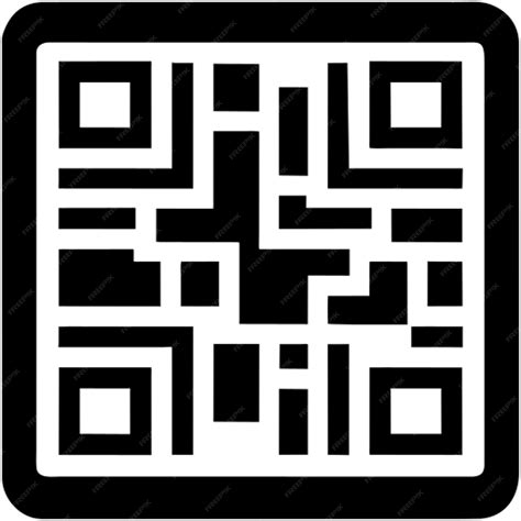 Premium Vector Qr Code Pictogram