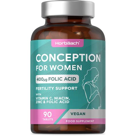 Conception Vitamins For Women Fertility Support With 400µg Folic Acid
