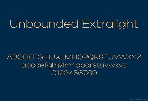 Unbounded Extralight Font Free Download Ttf Otf Wisabo Fonts