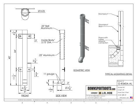 Fabricated Downspout Boots