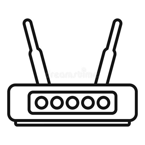 Wifi Router Providing Wireless Internet Network Access Stock Vector