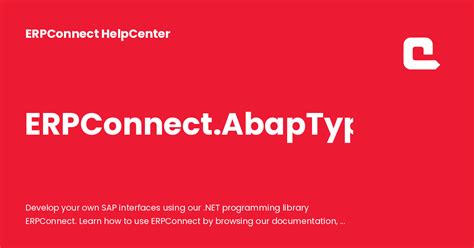 Erpconnectabaptype Erpconnect Helpcenter