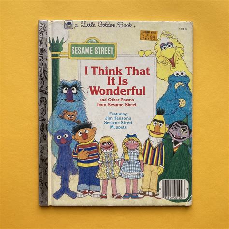 Sesame Street I Think That It Is Wonderful I 9th Vintage Little