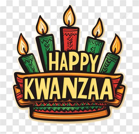Happy Kwanzaa Candles Illustration Kwanzaa Unity Candles Cultural