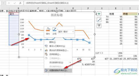 Excel折线图怎么显示两个纵坐标？ Excel折线图显示两个纵坐标的方法 极光下载站