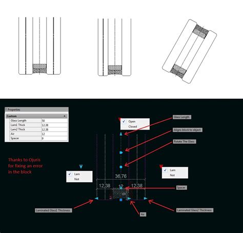 solved glass dynamic block topic autodesk community