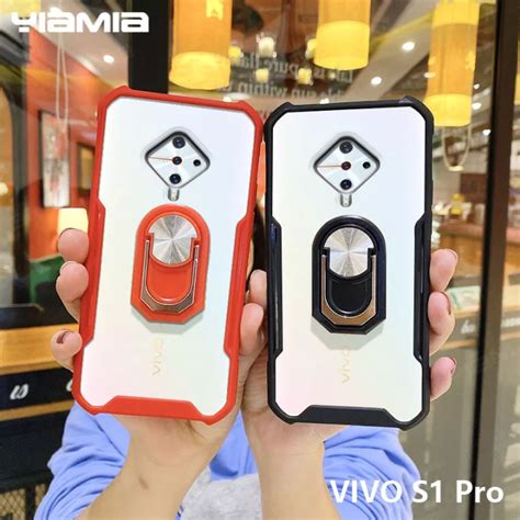 Case Vivo S Pro Xundd I Ring Crystal Standing Transparan Clear Armor Lazada Indonesia