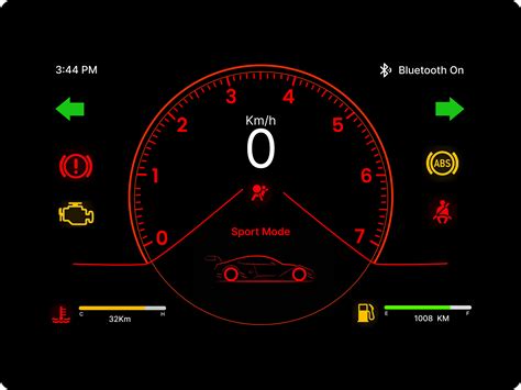 Car Instrument Cluster Interface 34 By Bhargav Chowdary On Dribbble
