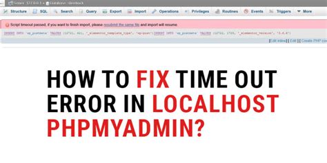 How To Fix Time Out Error In Localhost Phpmyadmin Amsan Web Solution