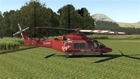 Virgin London Air Ambulance G Hems Agusta Westland Aw139 V40 By X