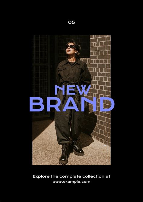 Fashion Brand Poster Template Editable Premium Editable Template