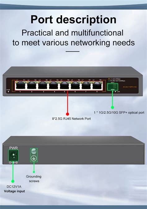 Jt Com 4 Port 8 Port 2 5gb Ethernet Switch 10g Sfp Uplink Plug And Play 2 5gbase T Network