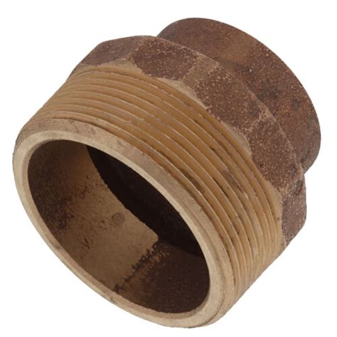 47054 Elkhart 47054 1 1 2 X 2 Cast Brass Dwv Male Adapter