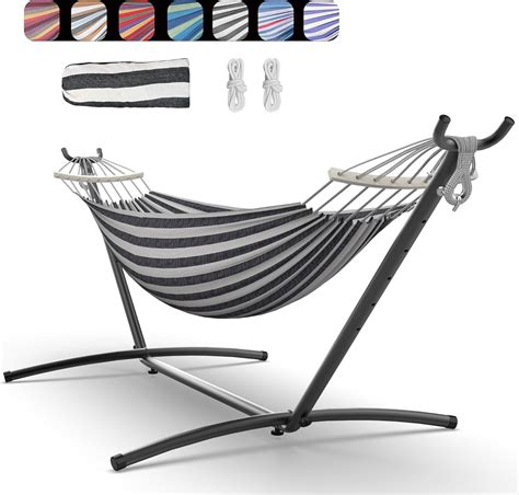 Hammock With Heavy Duty Steel Standportableeasy Assembly600lbs