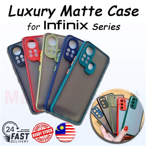 Luxury Matte Case Infinix GT 10 Pro Note 40 Hot 40i Hot 40 Pro Smart 8 Pro Shopee Malaysia