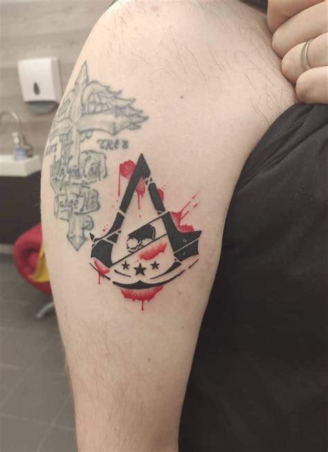 Assassins Creed Logo Tattoo Assassins Creed Fake Tattoo Wiki