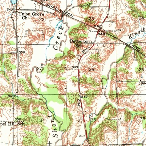 Greenville Il 1939 62500 Scale Map By United States Geological