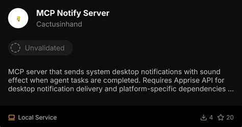 Mcp Notify Server Mcp Servers · Lobehub