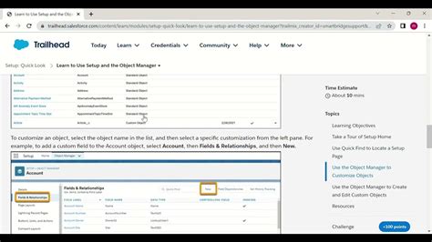 Setup Quick Look Learn To Use Setup And The Object Manager Salesforce Administrator