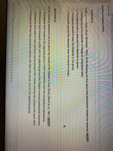 Solved Show Timer Question Completion Status Question 43 In