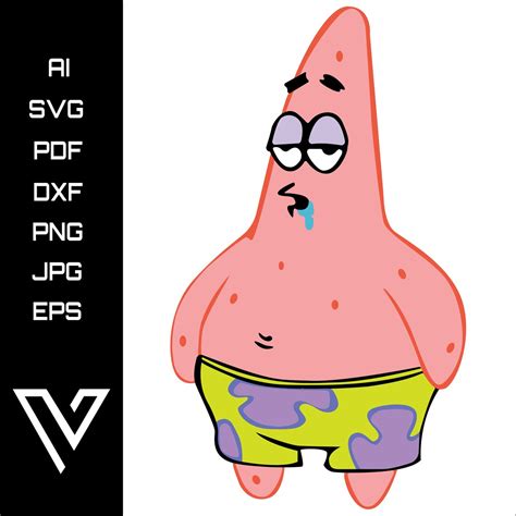 Patrick Spongebob Design Patrick Cutfile Patrick Star Svg Etsy