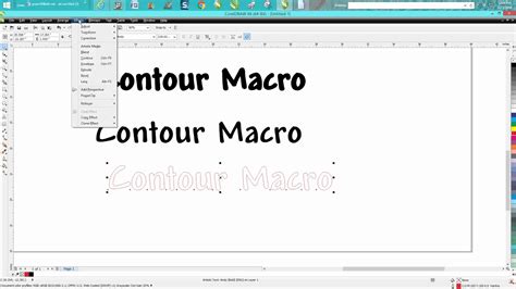 Corel Draw Tips Tricks Macro Contour Part YouTube