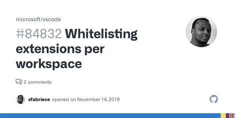 Whitelisting Extensions Per Workspace Issue Microsoft Vscode GitHub