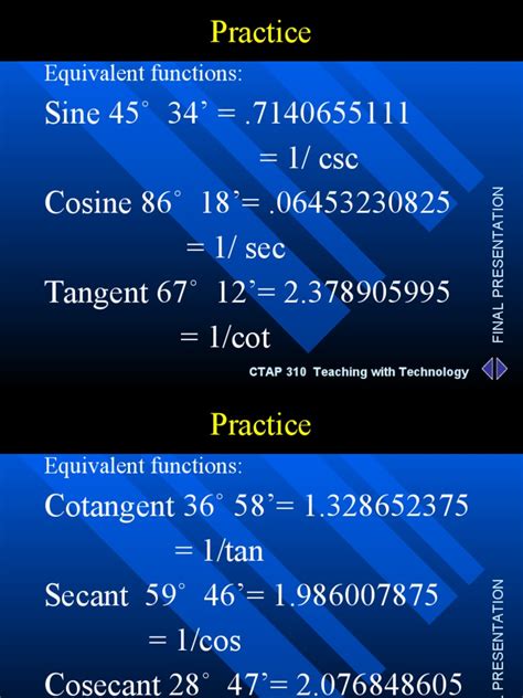 module pdf trigonometric functions trigonometry