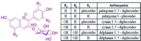 Chemical Structure Of Anthocyanins Download Scientific Diagram