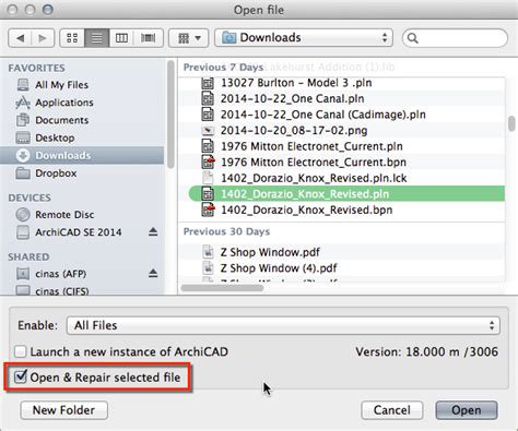 Cadimage Blog Open Repair Selected File