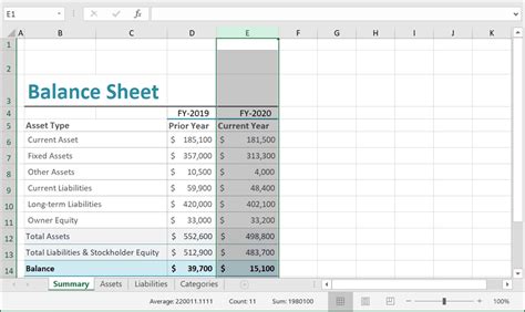 How To Create A Balance Sheet Using Flutter Excel Library