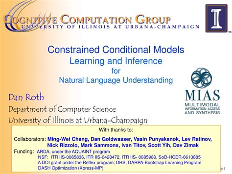 Ppt Constrained Conditional Models Learning And Inference