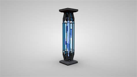 3d Voxel Column Sci Fi Generator Height 4m Model Turbosquid 1939733