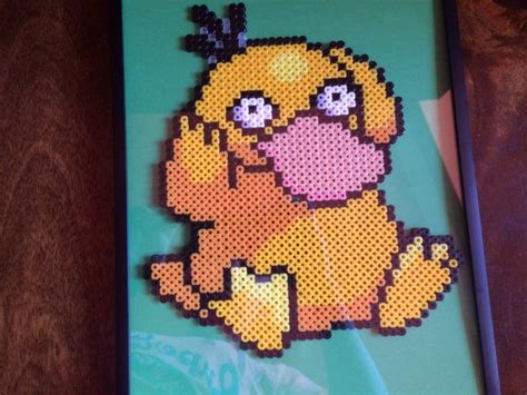 Psyduck Pokemon Pixel Art A4 Bead Picture Psyduck Is Made From High