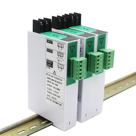 Ac Current Sensor 0 10a Input 4 20ma Signal Output Current Transmitter
