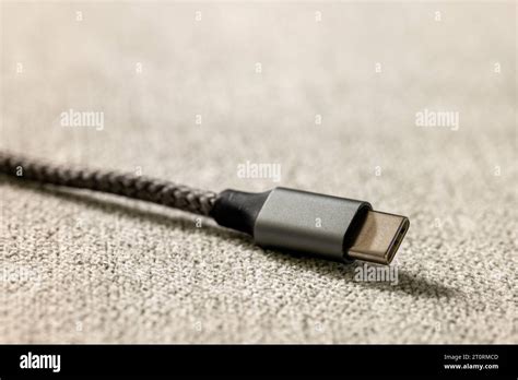 Macro Photo Of A Usb C Cable Stock Photo Alamy