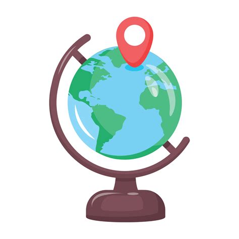 Trendy Geolocation Globe 24203371 Vector Art At Vecteezy