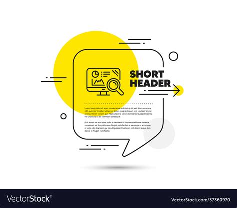 Seo Statistics Line Icon Search Engine Sign Vector Image