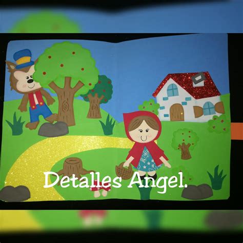 Detalles Angel Franelografo De Caperucita Roja Hecho En