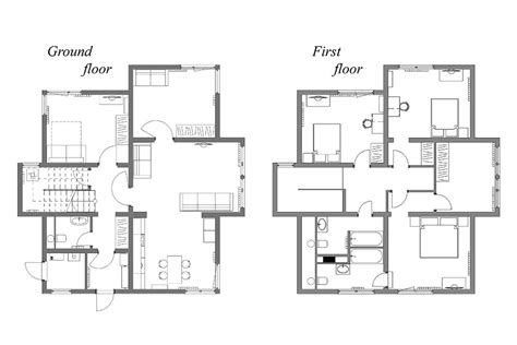 Floor Plan And Perspective Of A House