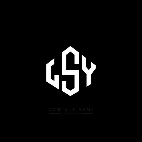 LSY letter logo design with polygon shape. LSY polygon and cube shape ...
