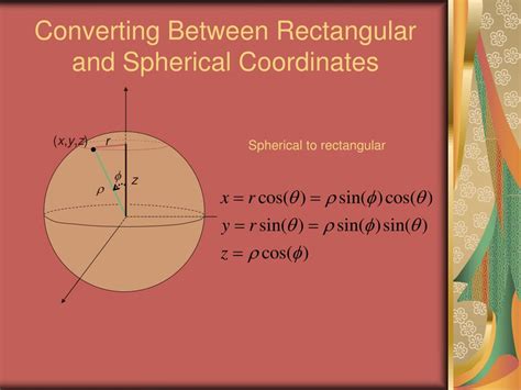 Ppt Cylindrical And Spherical Coordinates Powerpoint Presentation Free Download Id 143975