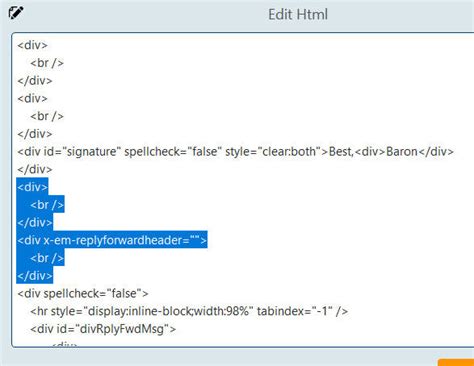 Two Blank Rows Between Reply Content And Reply Header Mail Em Client